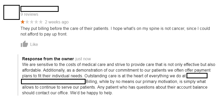 How To Respond To A Negative Review Resulting From A Billing Complaint 